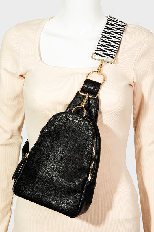 Fame Single Strap Faux Leather Sing Bag — E2G World